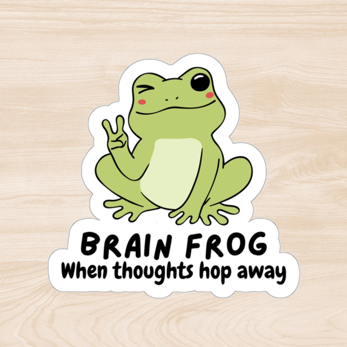 Brain Frog Sticker – Kowen Designs