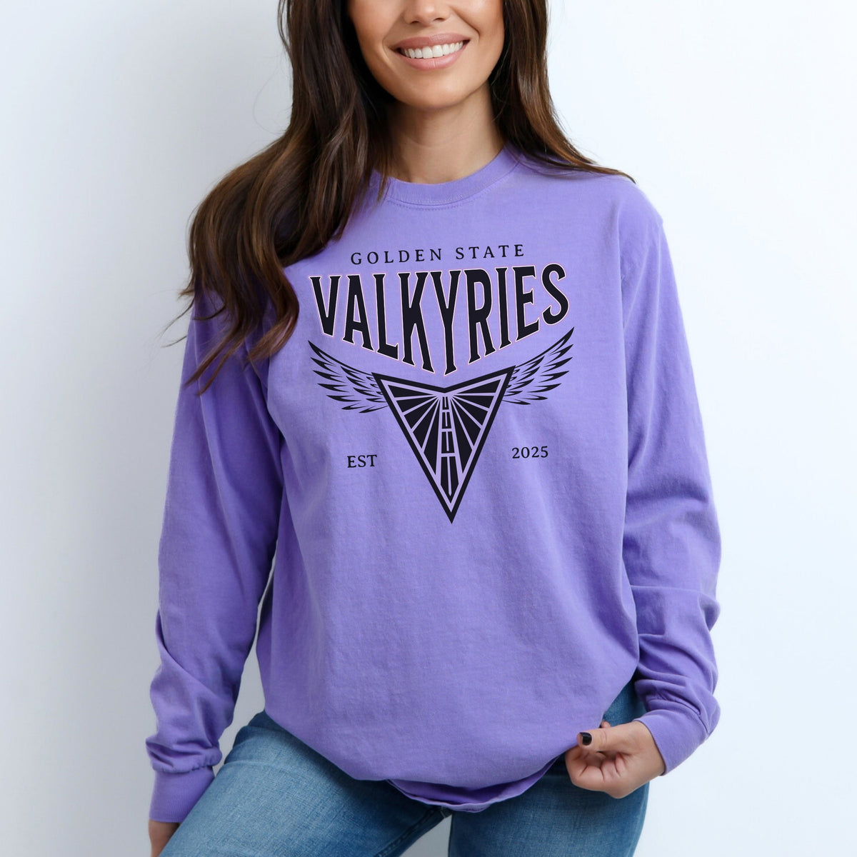 Valkyries Golden State Wings Long Sleeve T-Shirt – Kowen Designs